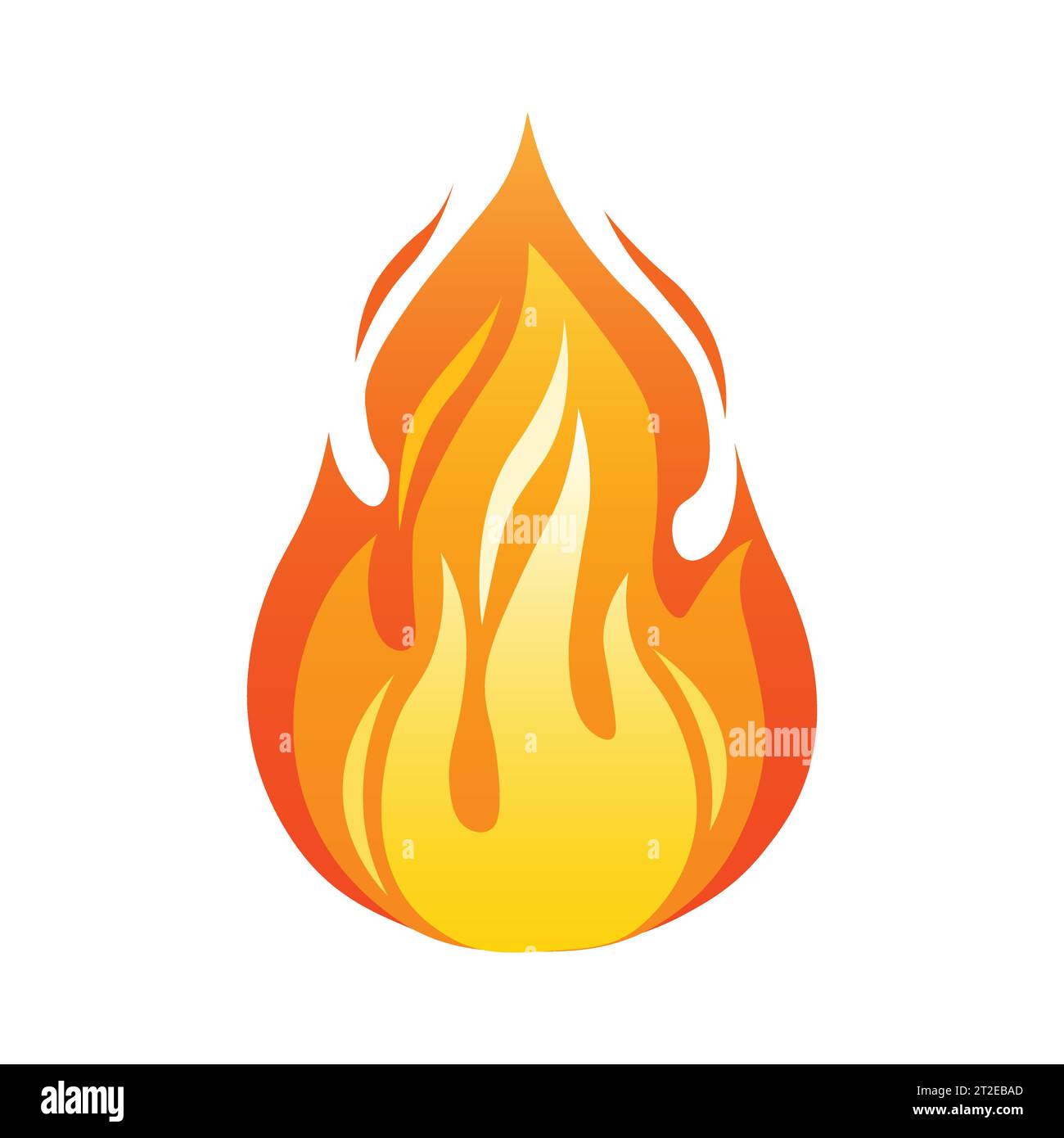 Vector illustration of camping fire.Fire flame Logo icon vector ...