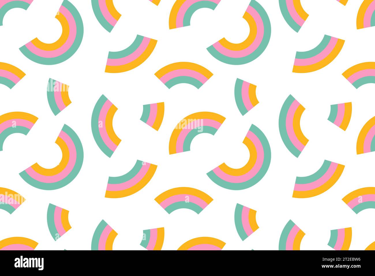 Creative cute squiggle print with colored abstract squiggles. Seamless ...