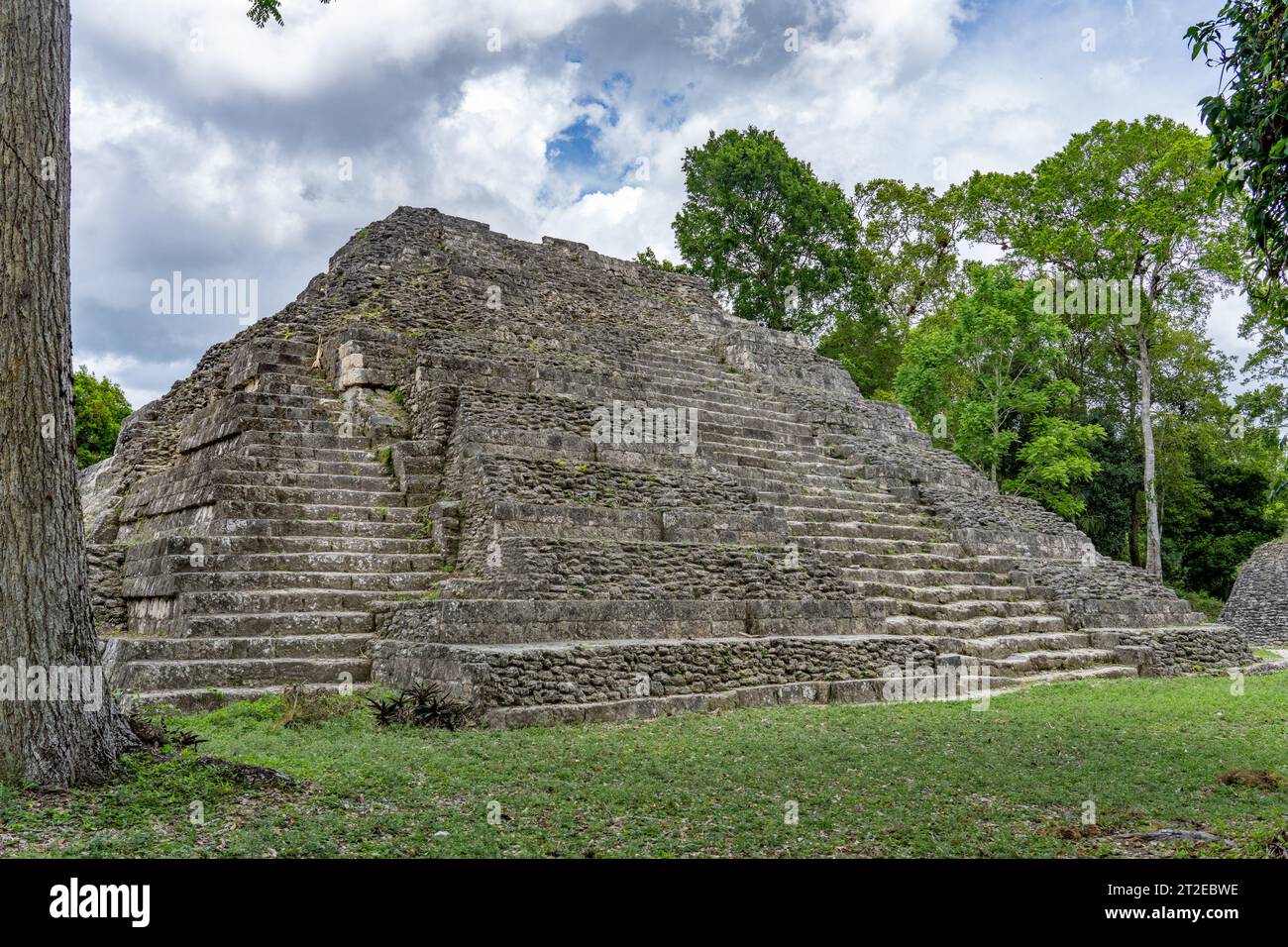 Structure 144, a temple pyramid in the North Acropolis in the Mayan ...