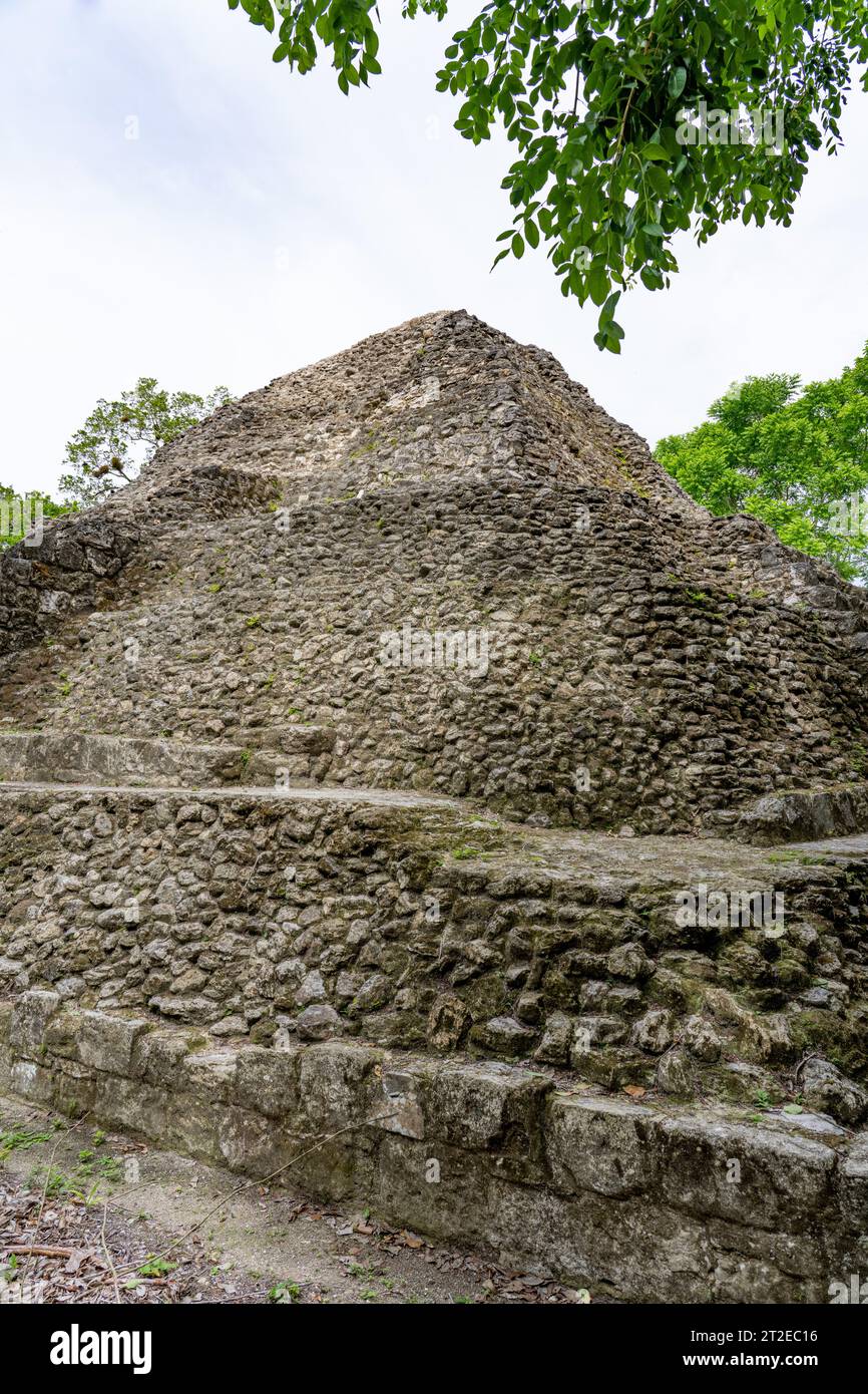 A temple pyramid in Plaza C, thought to be an astronomical complex the ...
