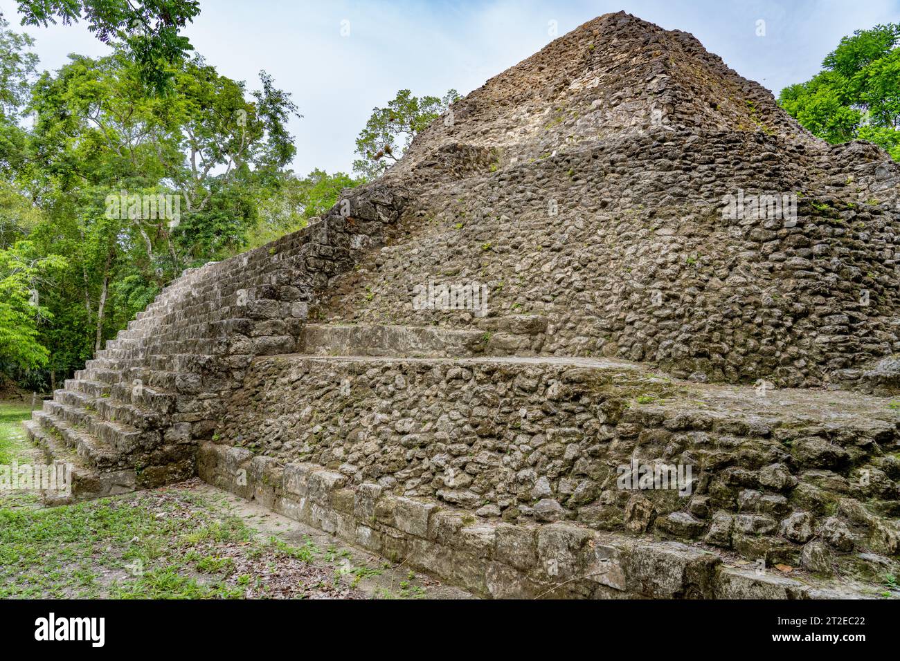 A temple pyramid in Plaza C, thought to be an astronomical complex the ...