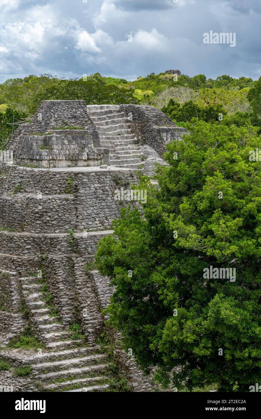 Structure 137, a temple pyramid in the North Acropolis in the Mayan ...