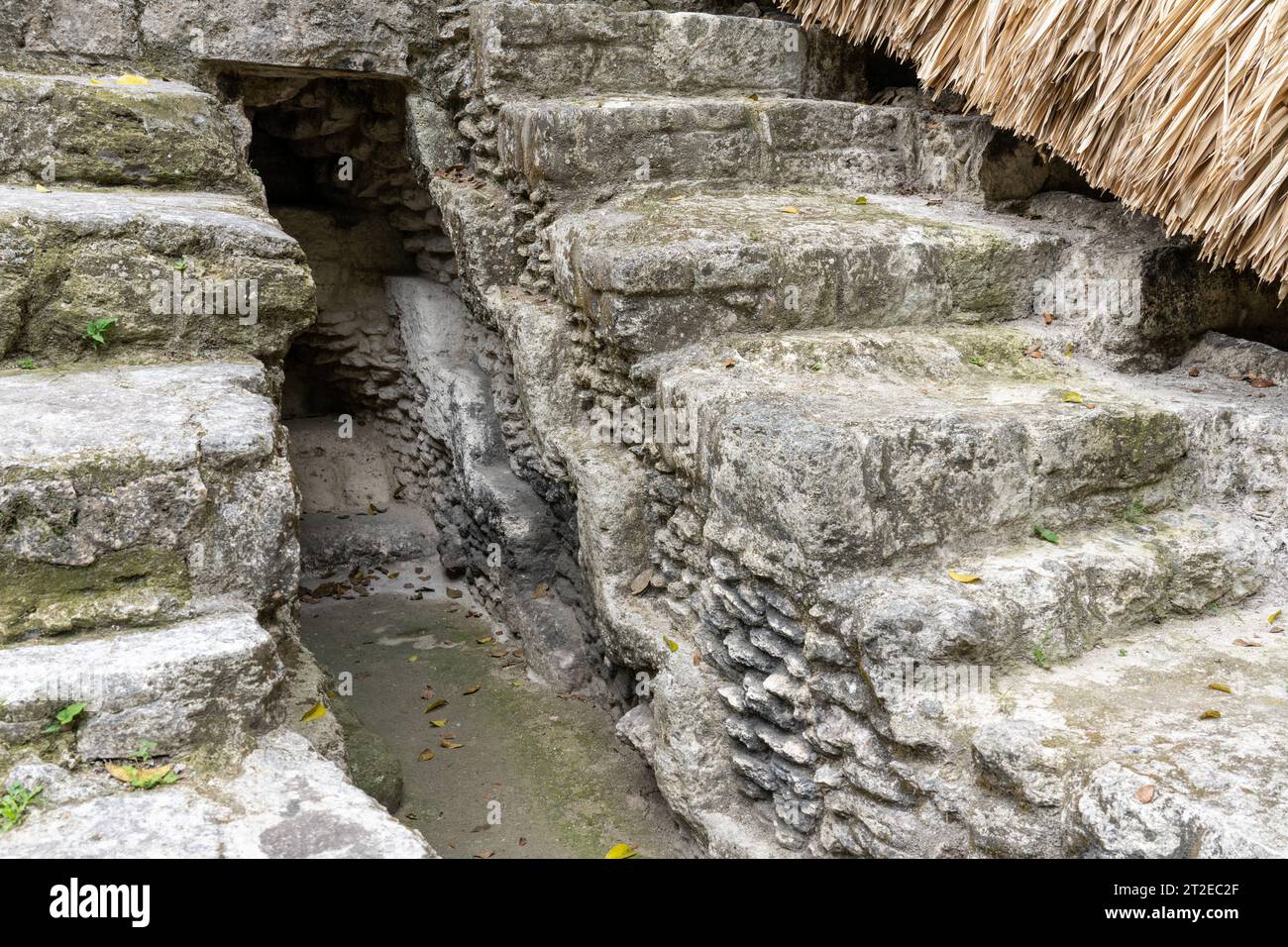 Excavation showing earlier construction layers in the North Acropolis ...