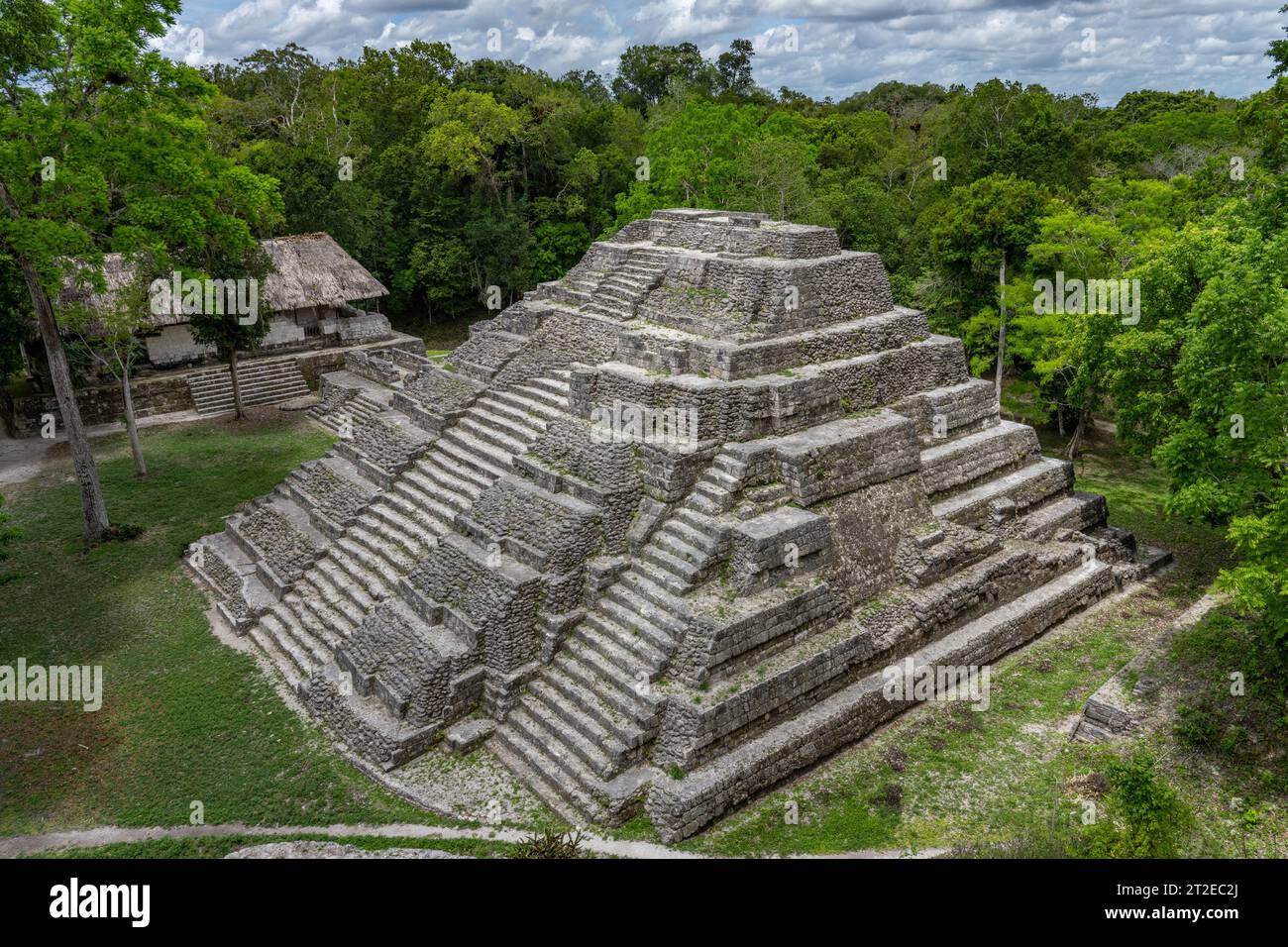 Structure 144, a temple pyramid in the North Acropolis in the Mayan ...