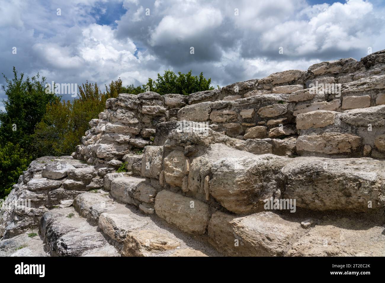 A throne on Structure 142, a pyramid in the North Acropolis in the ...