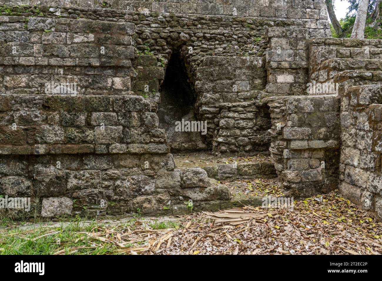 Excavation showing earlier construction in the North Acropolis in the ...