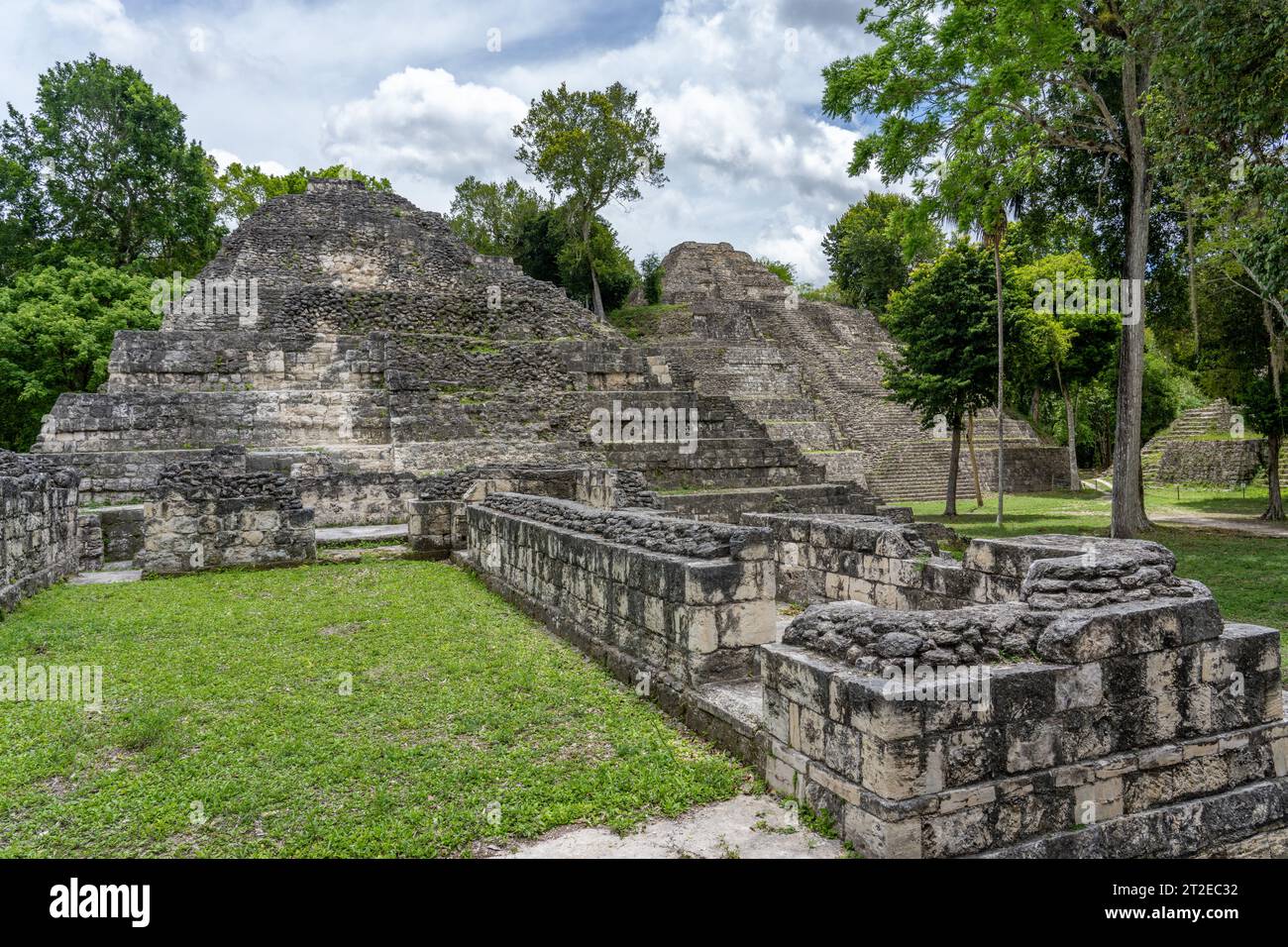 Structure 146 in the North Acropolis in the Mayan ruins in Yaxha-Nakun ...