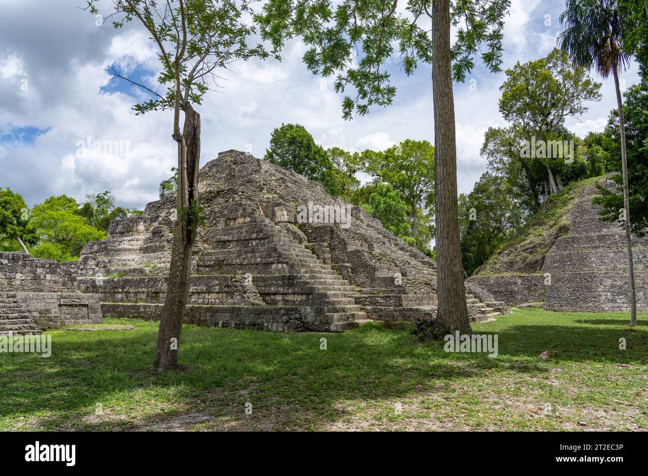 Structure 144, a temple pyramid in the North Acropolis in the Mayan ...