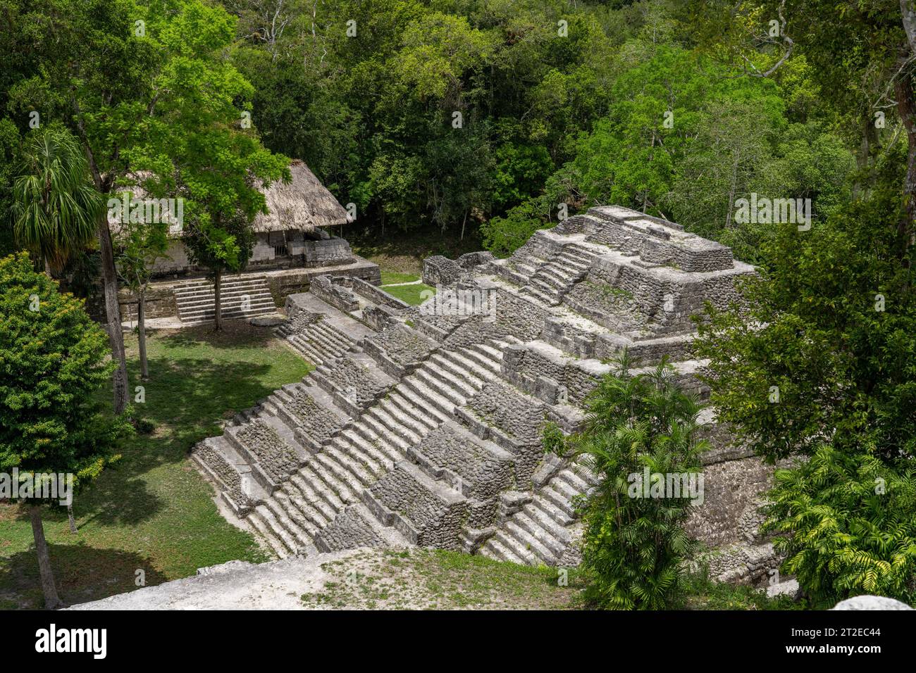 Structure 144, a temple pyramid in the North Acropolis in the Mayan ...