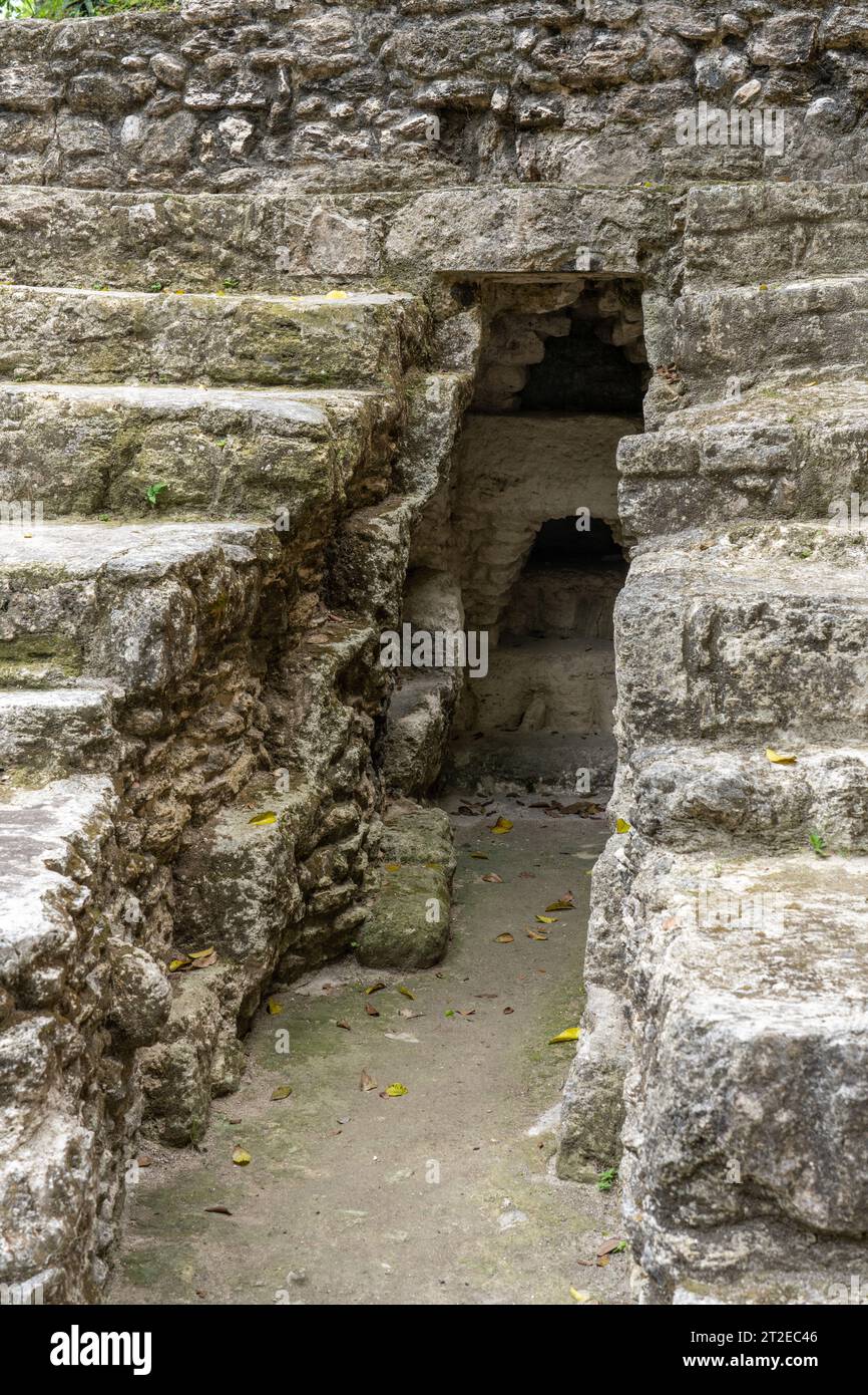 Excavation showing earlier construction layers in the North Acropolis ...