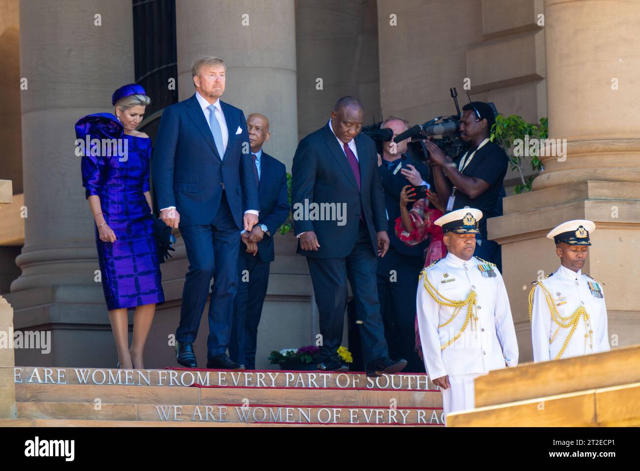 Pretoria, South Africa. 19th Oct, 2023. King Willem-Alexander and Queen ...