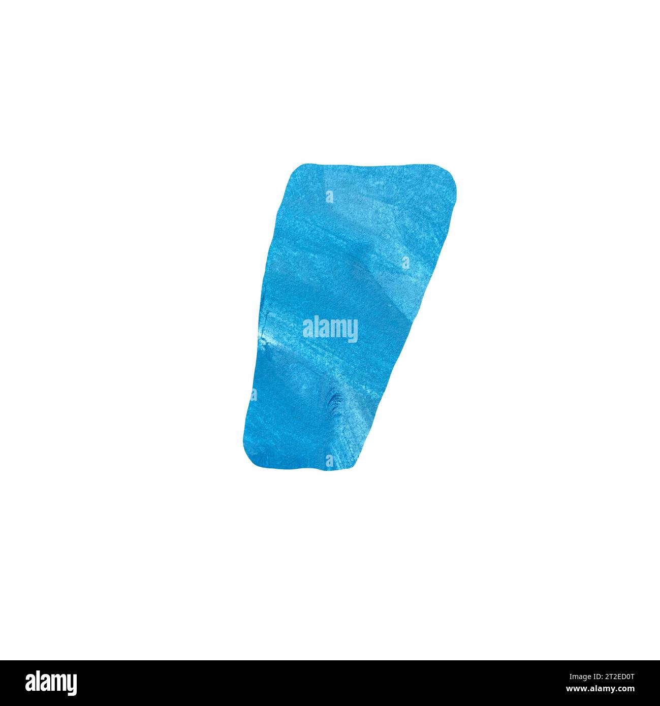 Comma virgule blue watercolor hand drawn sketch Stock Photo - Alamy