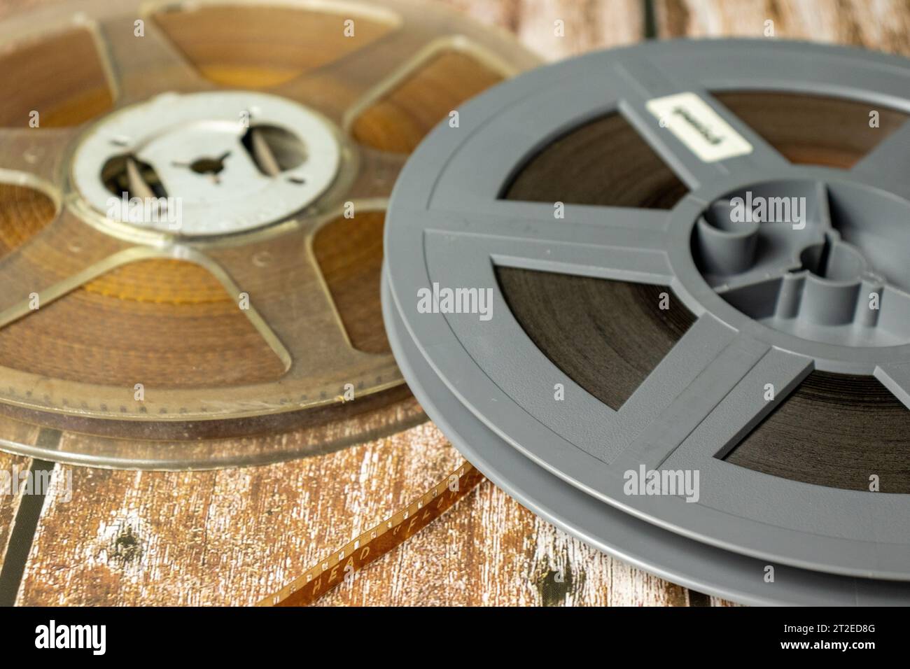 old super 8 mm celluloid film rolls Stock Photo - Alamy