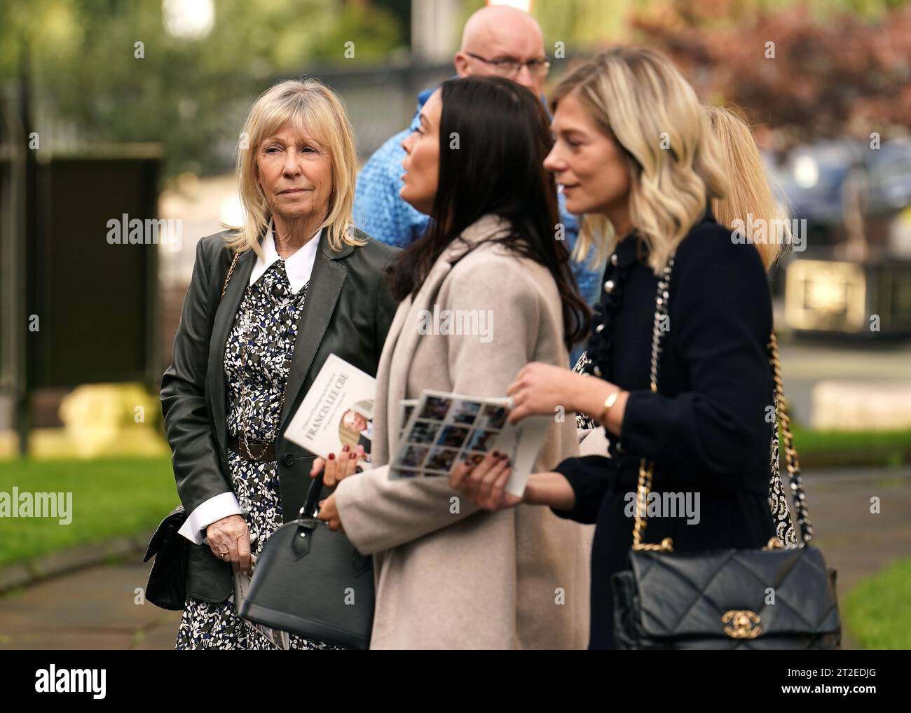 Gill Lee (left), wife of former Manchester City player and chairman ...