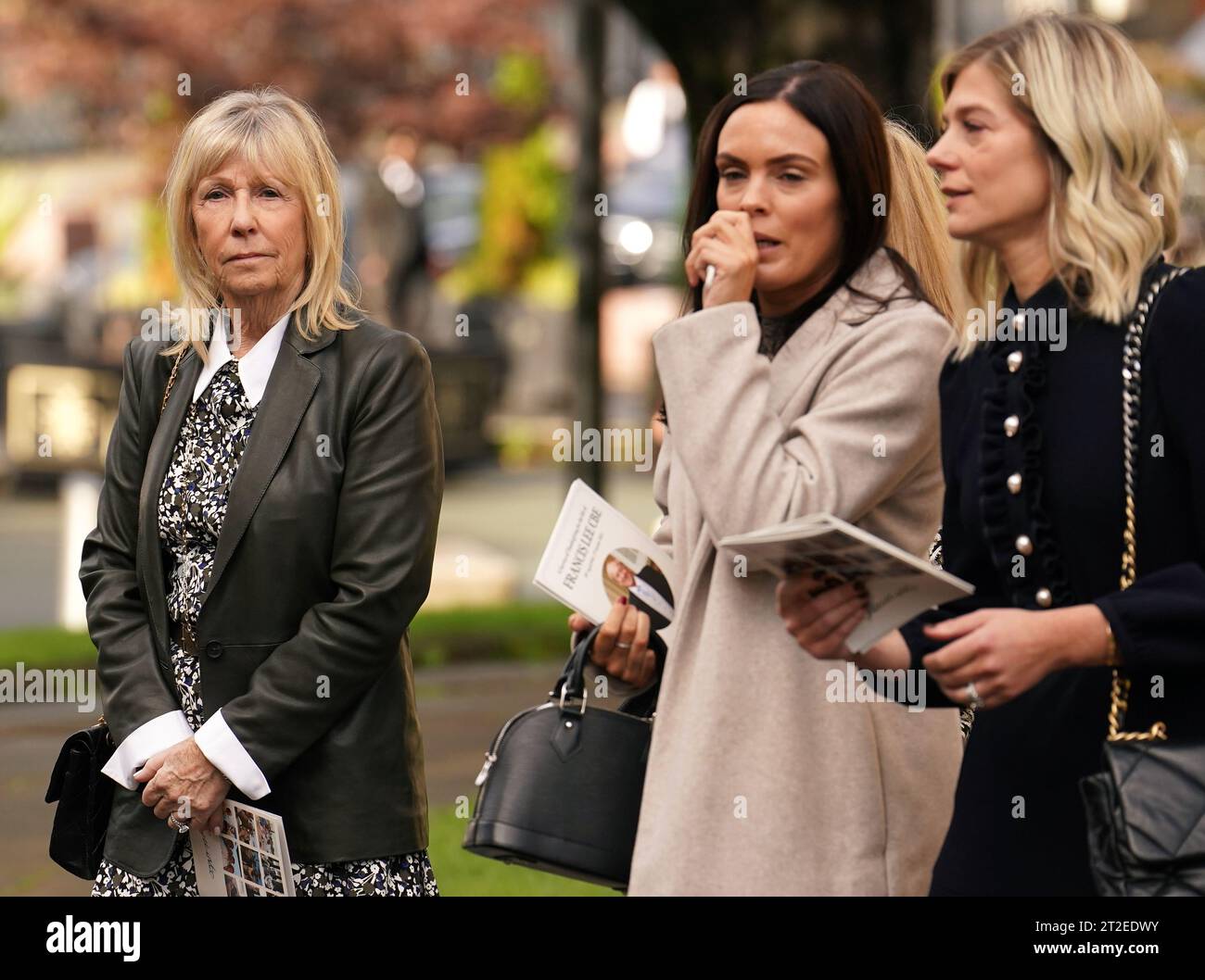 Gill Lee (left), wife of former Manchester City player and chairman ...