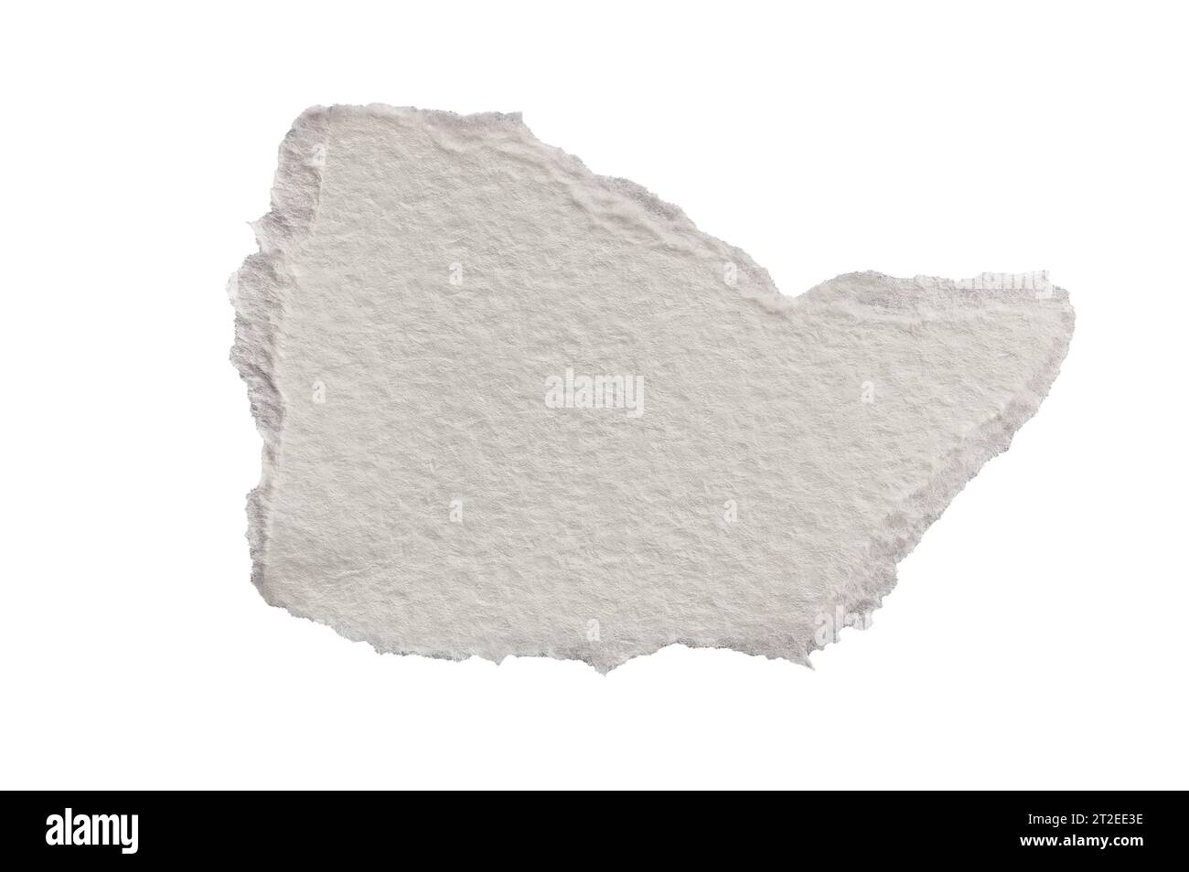 close up of a white ripped piece of watercolor paper with copyspace ...