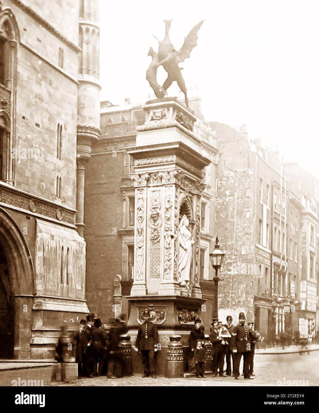 Temple Bar Memorial, London, Victorian period Stock Photo - Alamy