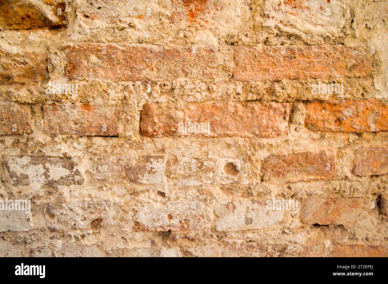 The texture of the old ancient medieval antique sturdy stone peeling ...