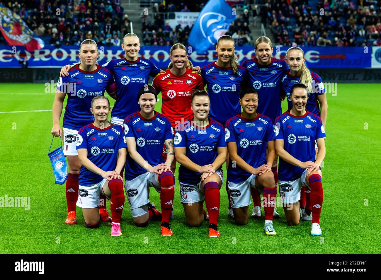 Oslo, Norway. 18th Oct, 2023. The starting-11 of Vaalerenga for the ...