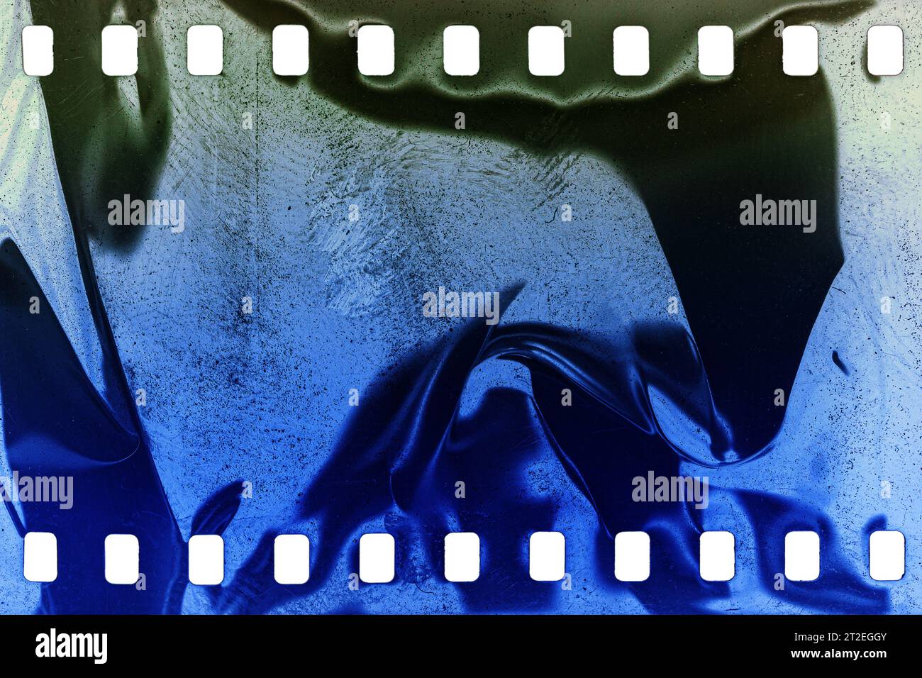Dusty and grungy 35mm film texture or surface. Perforated scratched ...