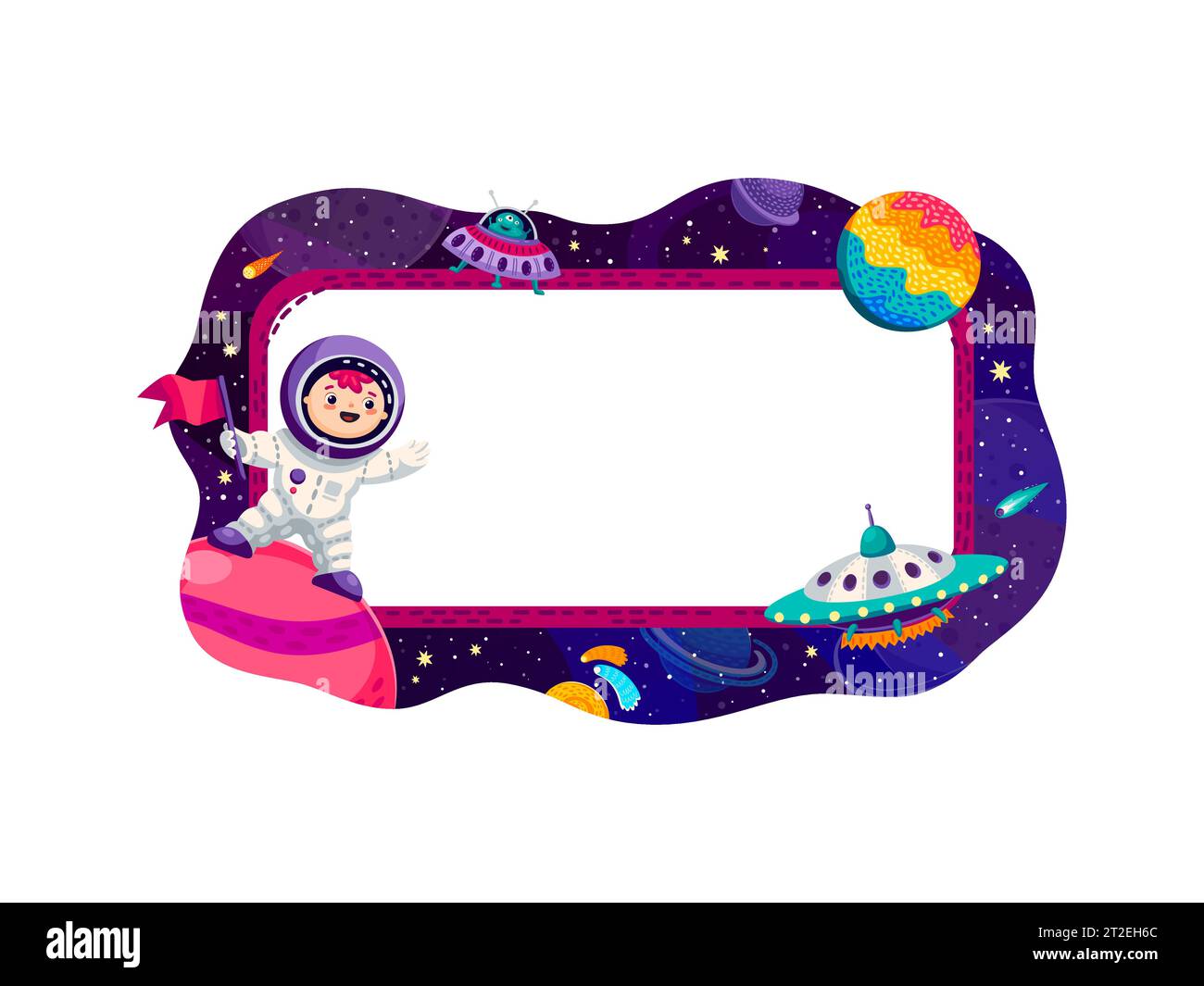 Spaceship border Cut Out Stock Images & Pictures - Alamy