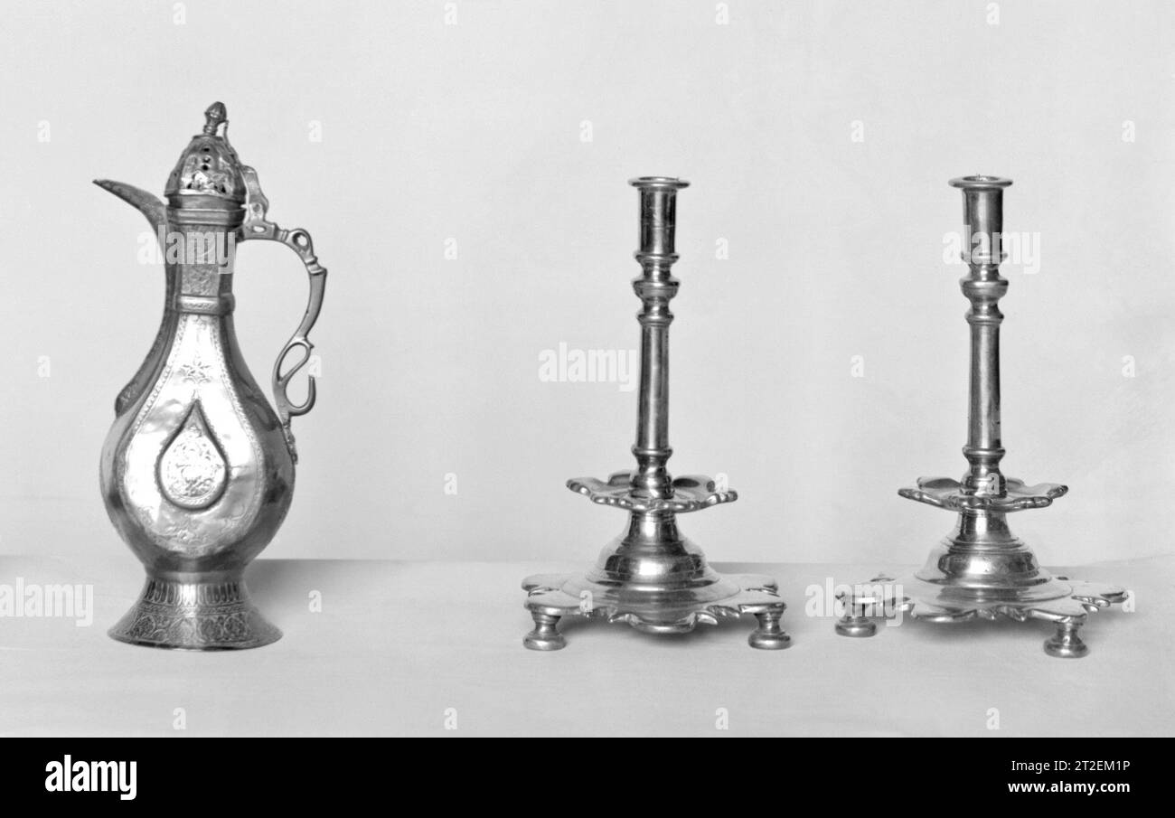 Pair of candlesticks Russian 18th–19th century Stock Photo - Alamy