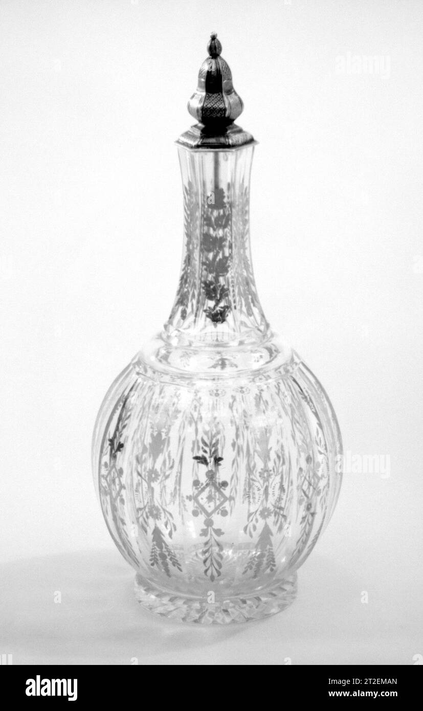Pair of toilet-water bottles (part of a toilet service) British 19th ...