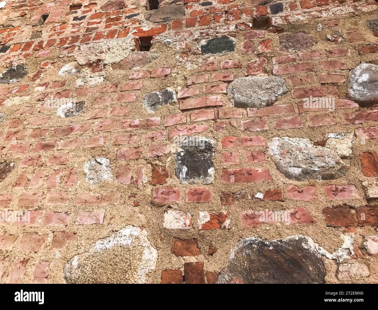 The texture of the old ancient medieval antique stone hard peeling ...