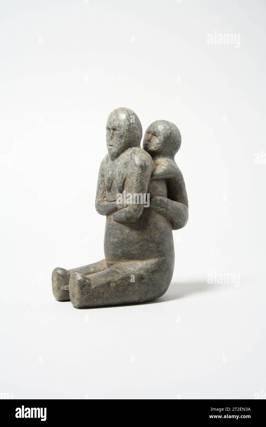Stone Mother and Child Figure Inuit ca. 1900 Stock Photo - Alamy