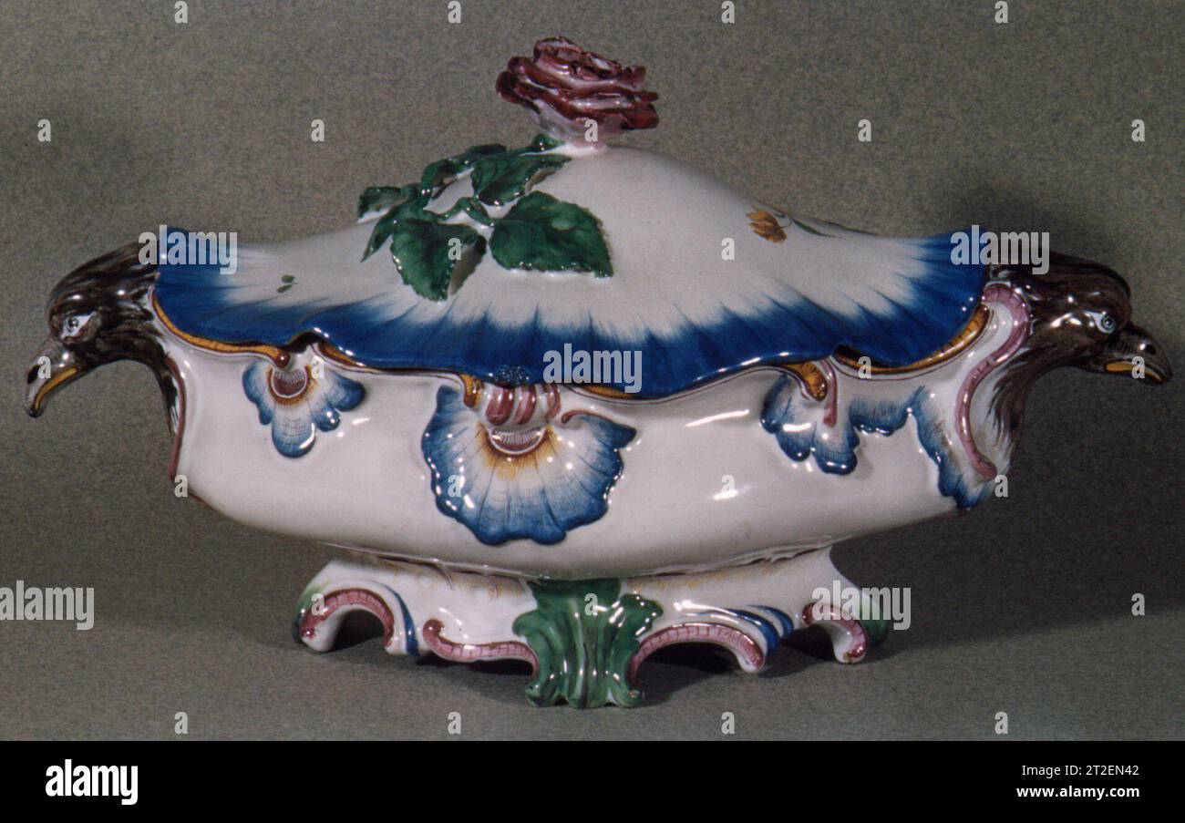 Tureen with cover Period of Paul Hannong ca. 1750–60 Faience, or tin ...