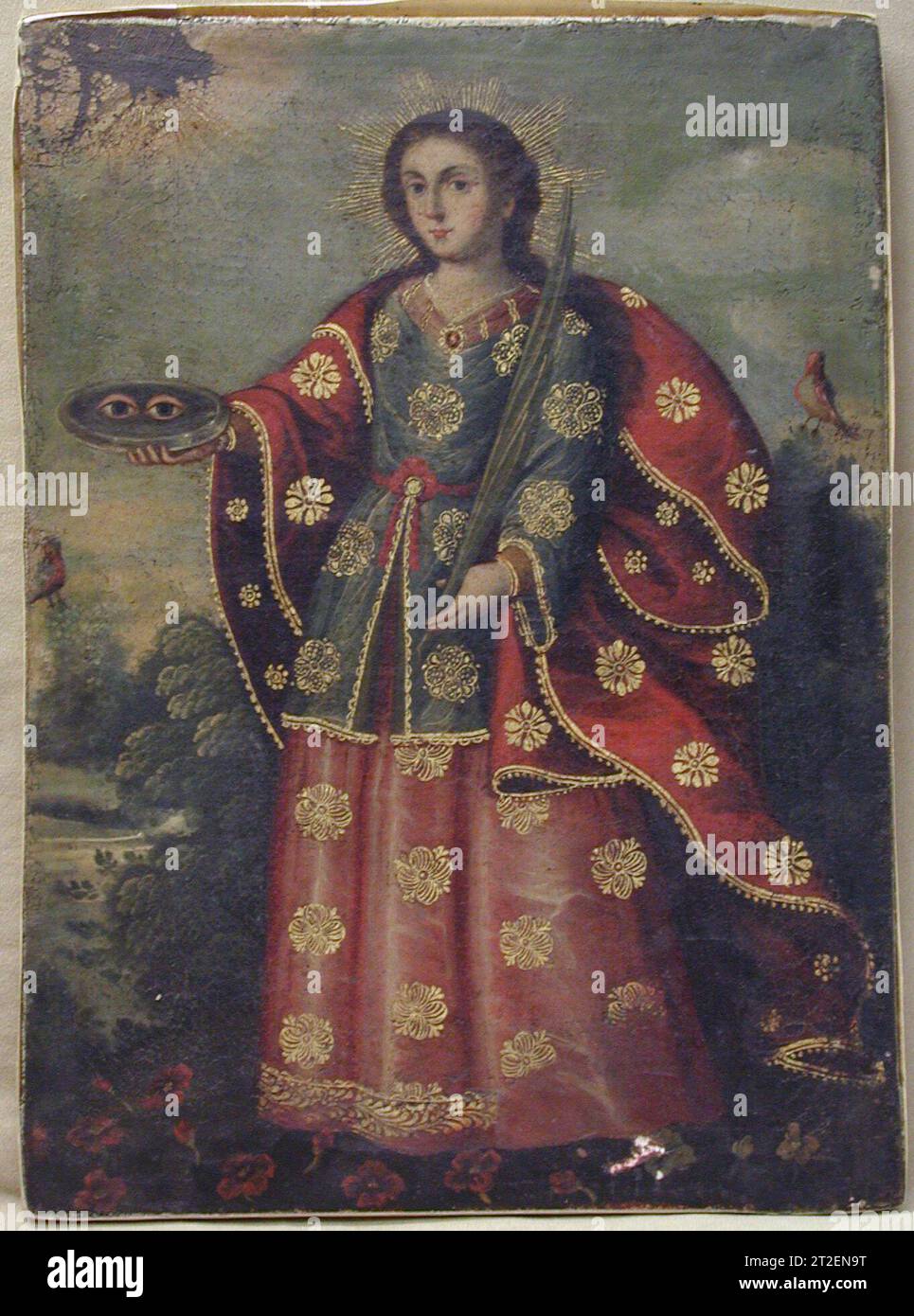 Saint Lucy probably Peruvian, Cuzco 18th century Stock Photo - Alamy
