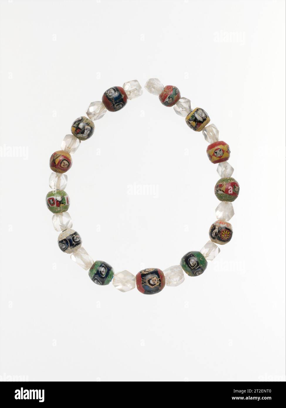 Glass mosaic and rock crystal beads Roman, Eastern Mediterranean 1st ...