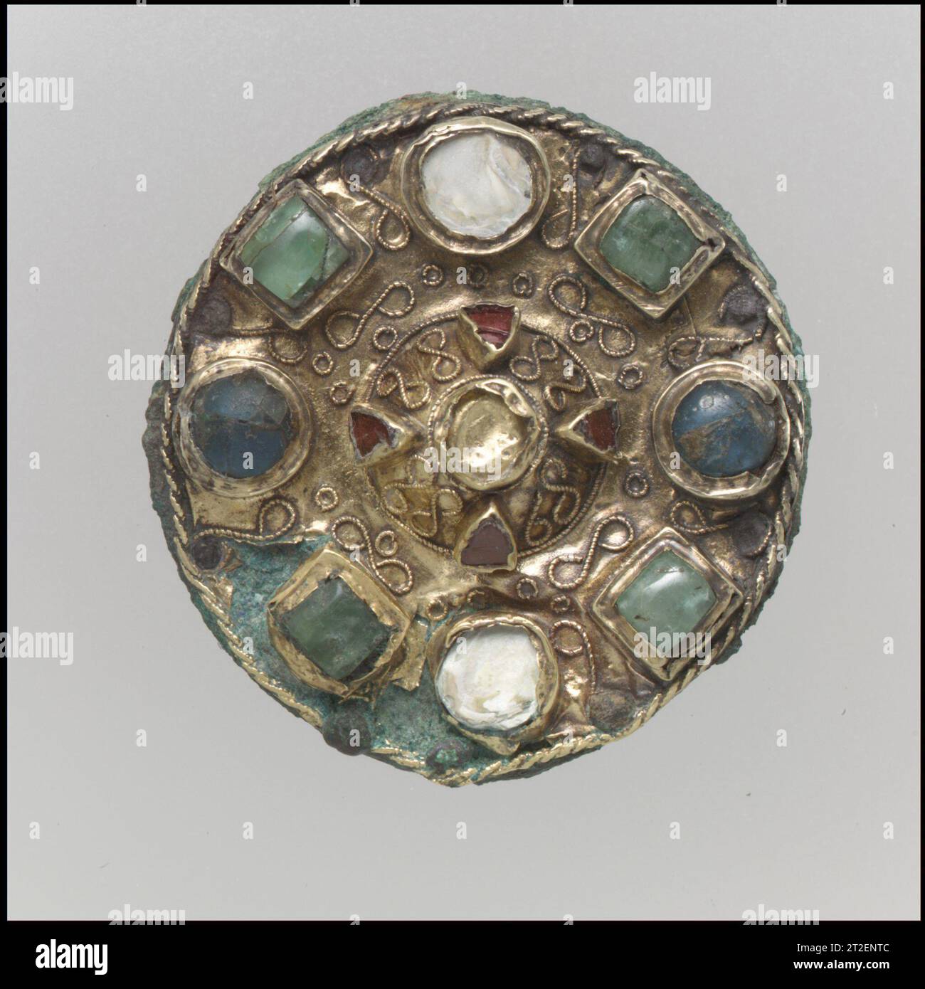 Disk Brooch Frankish 7th century Stock Photo - Alamy