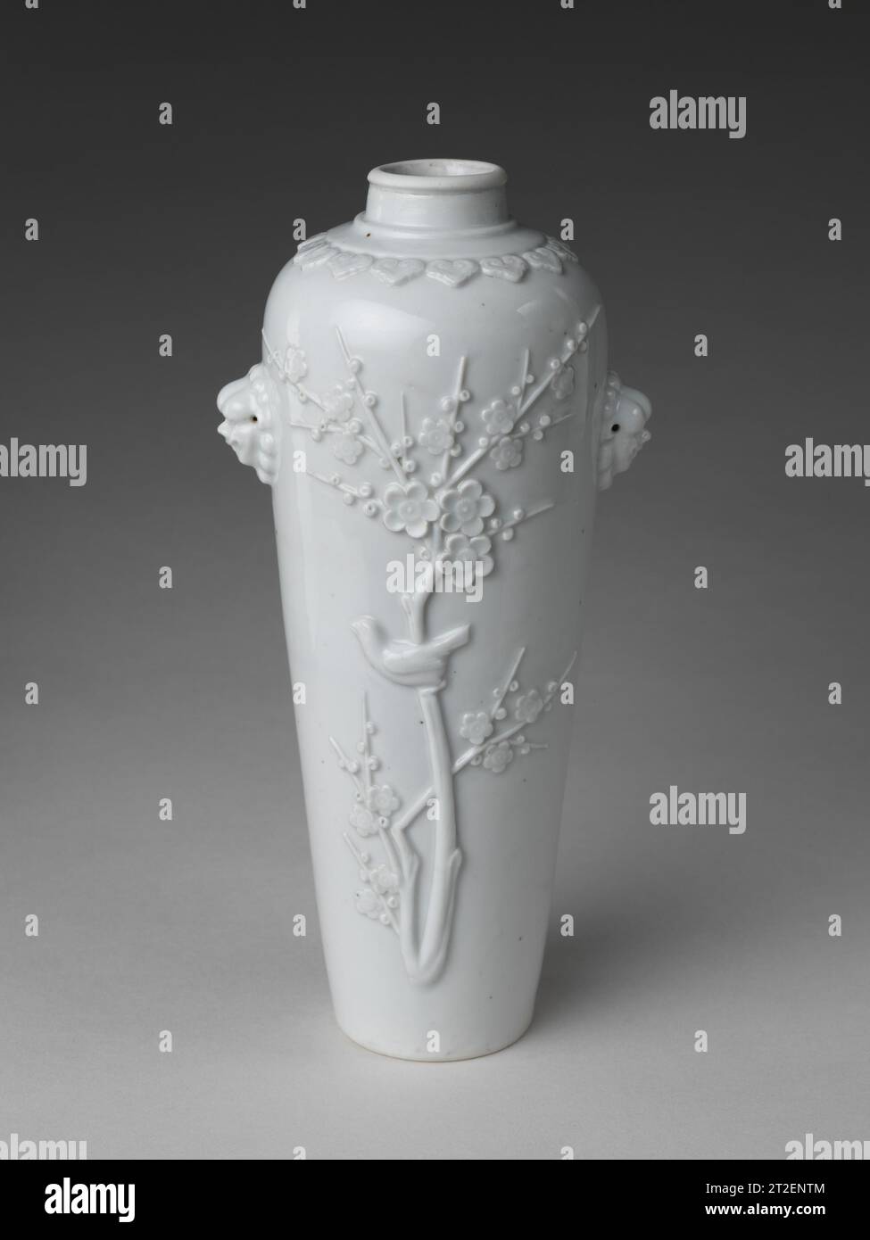 Vase with Plum Blossoms China 18th century The vase is shaped in an ...