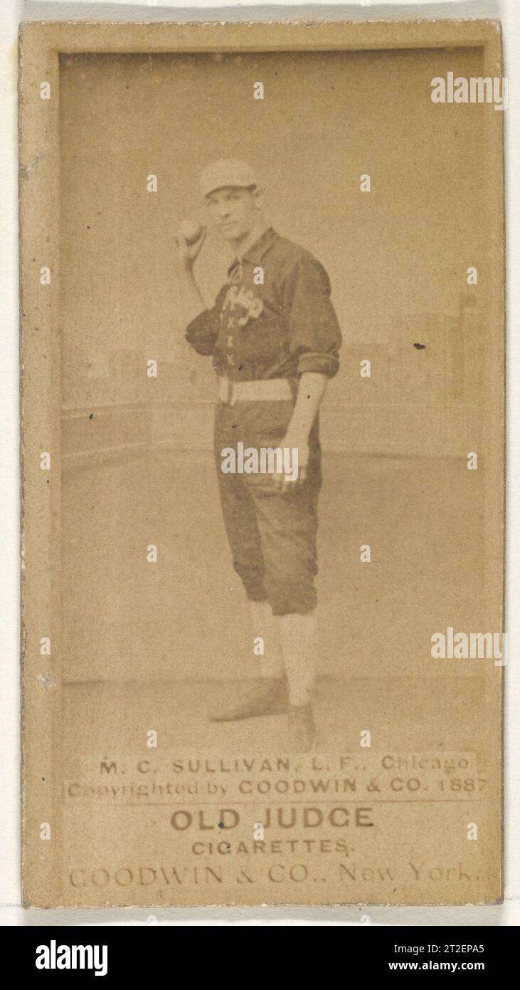 Sullivan, Left Field, Chicago, from the Old Judge series (N172) for Old ...