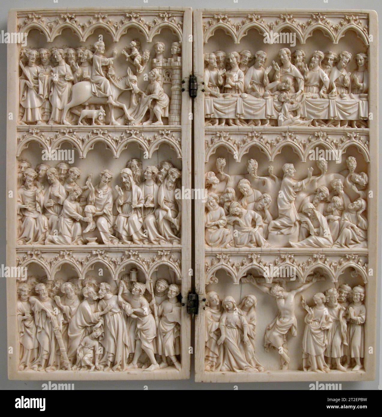 Diptych with Scenes from Christ's Passion French ca. 1350–75 These Passion scenes closely ...