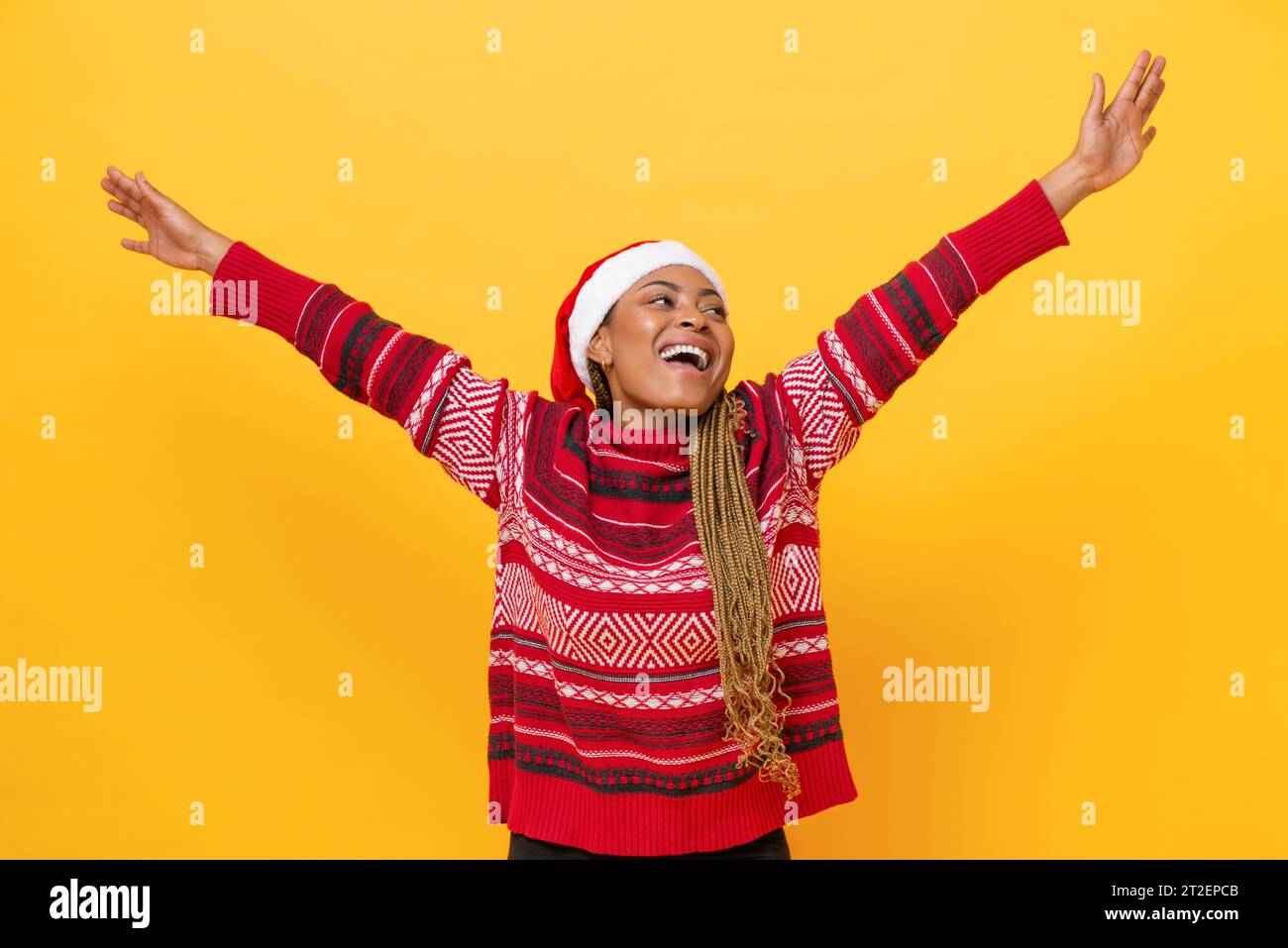 African american person raising hands hi-res stock photography and ...