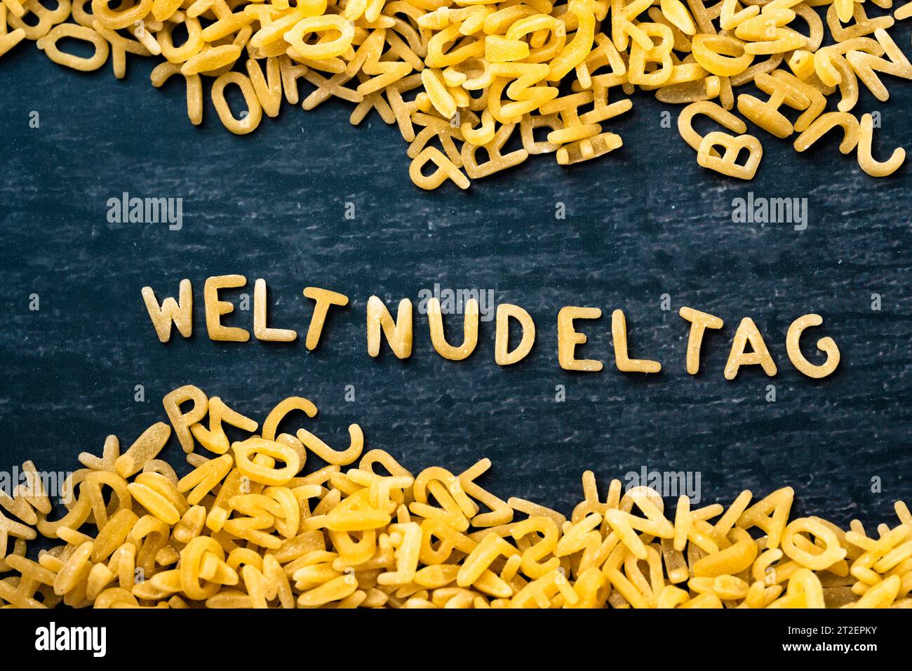 Augsburg, Bavaria, Germany - 19 October 2023: World Noodle Day word ...