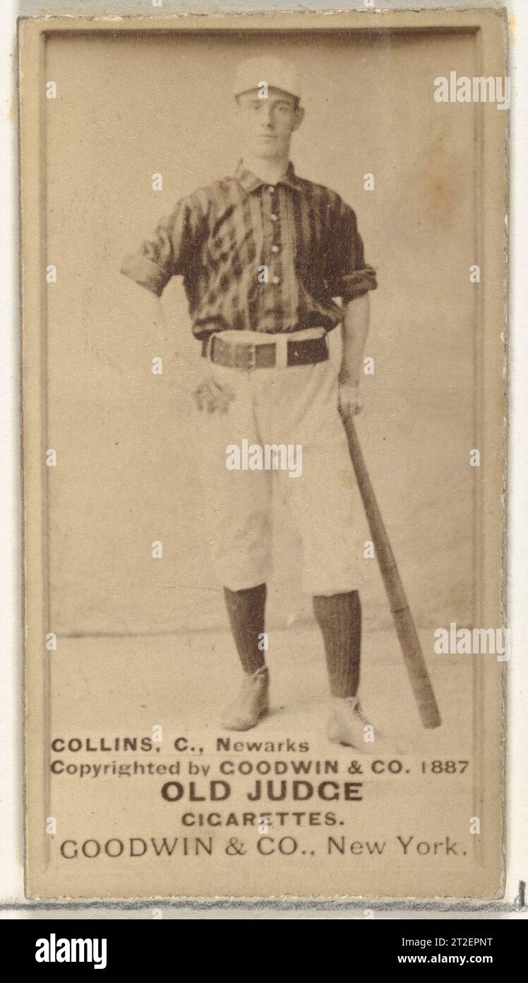Collins, Catcher, Newark, from the Old Judge series (N172) for Old ...