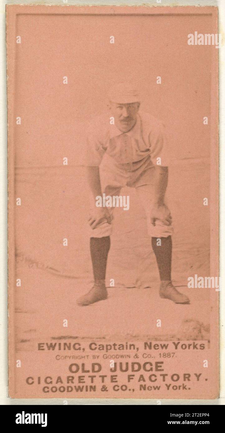 William "Buck" Ewing, Captain and Catcher, New York, from the Old Judge ...