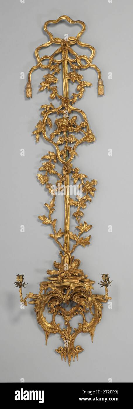 Wall sconce (one of a pair) British ca. 1755 These sconces were ...
