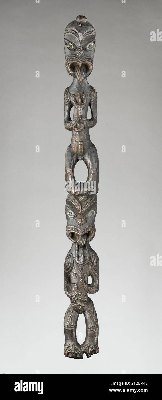 Tekoteko (gable figure) M?ori Mid-18th century This carved gable figure ...