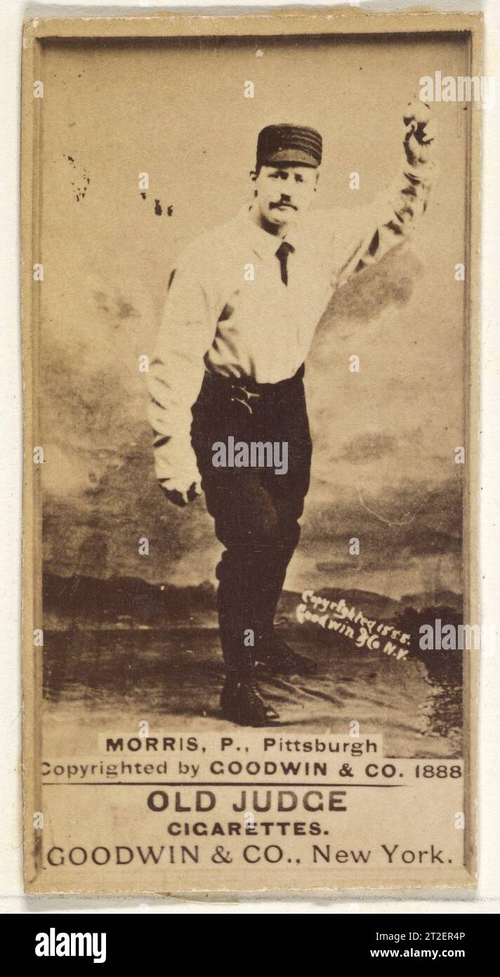 Ed Morris, Pitcher, Pittsburgh, from the Old Judge series (N172) for ...