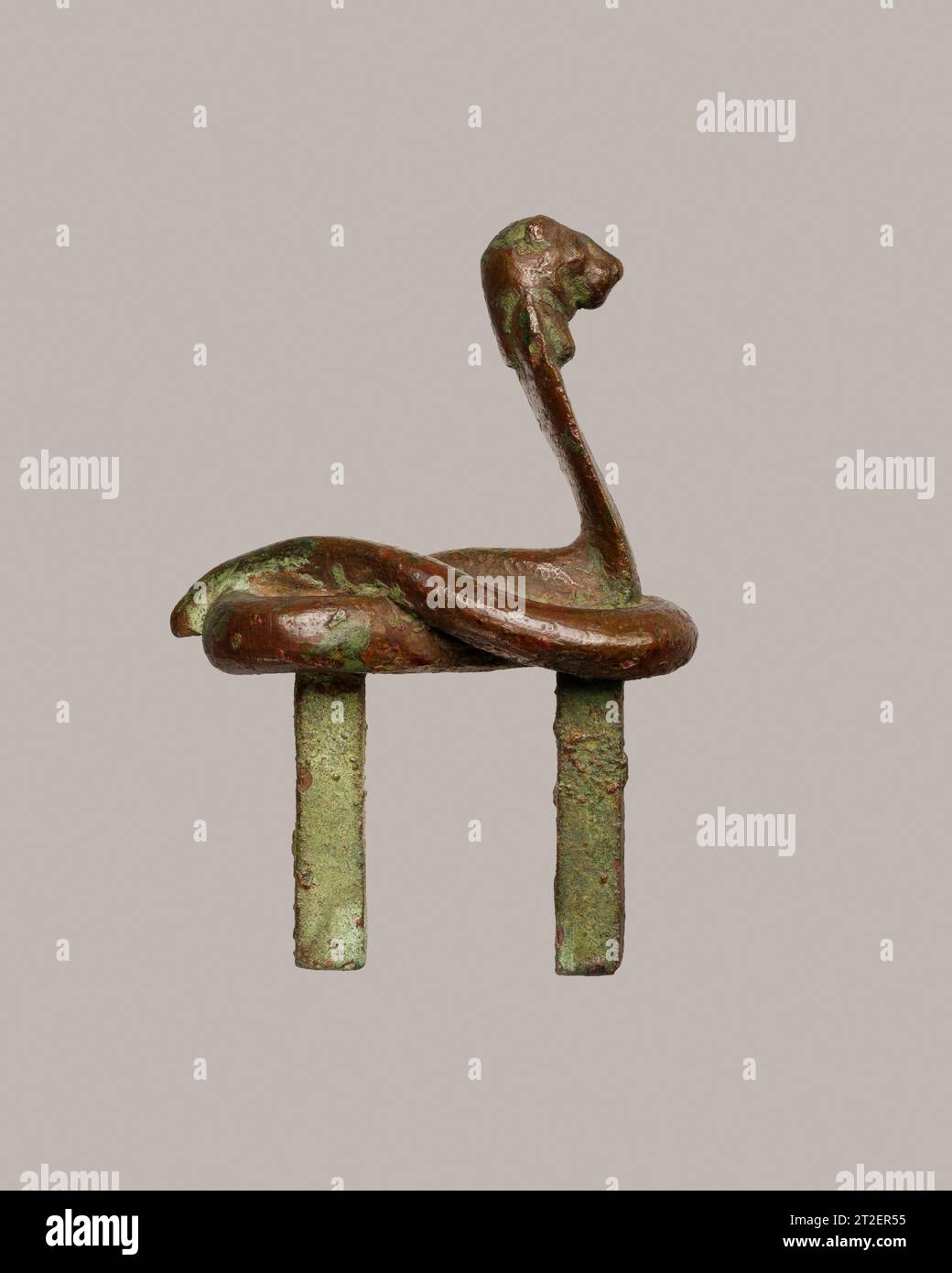 Figure of a rearing cobra with feline head Late Period – Ptolemaic ...