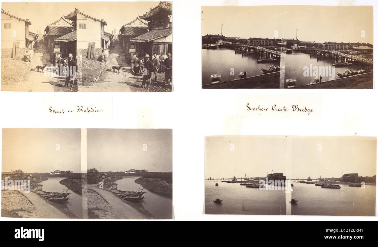 Street in Kadhin; Foochow Creek Bridge; Country View; Shanghai ...