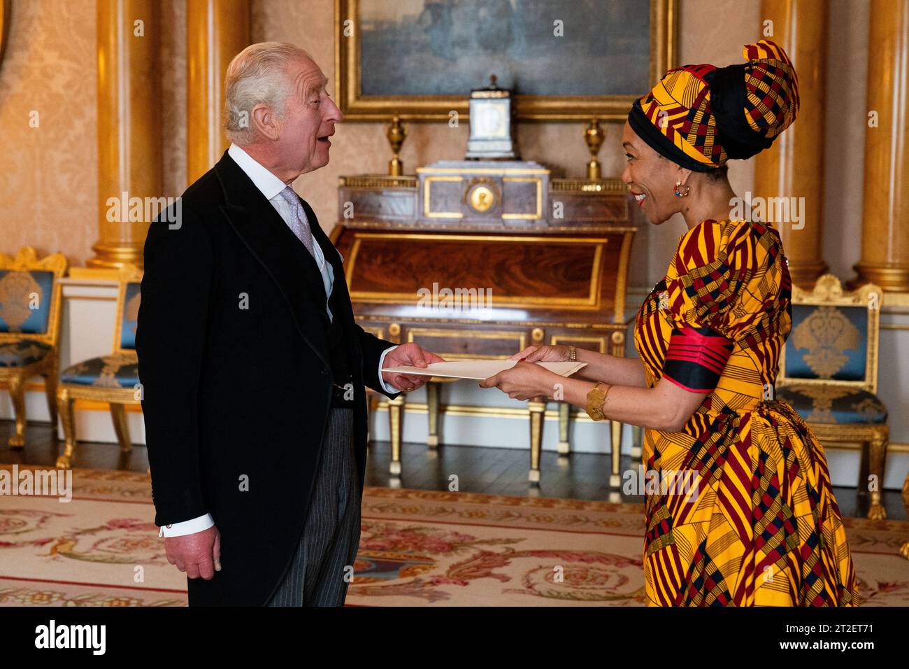 King Charles II receives Ms Macenje Mazoka, the High Commissioner for ...