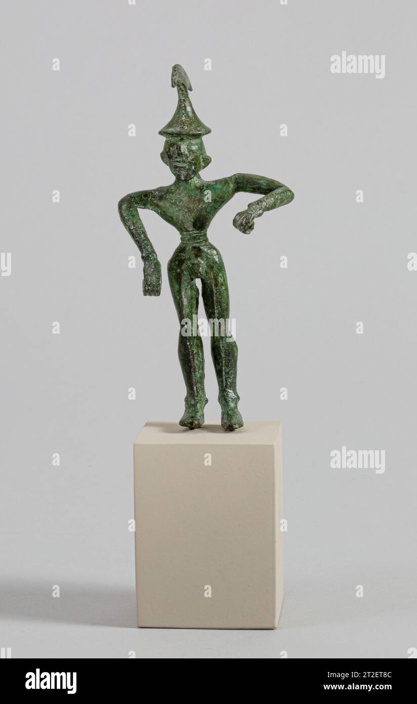 Bronze warrior Greek, Cretan ca. 675–650 BCE The broad chest and narrow ...