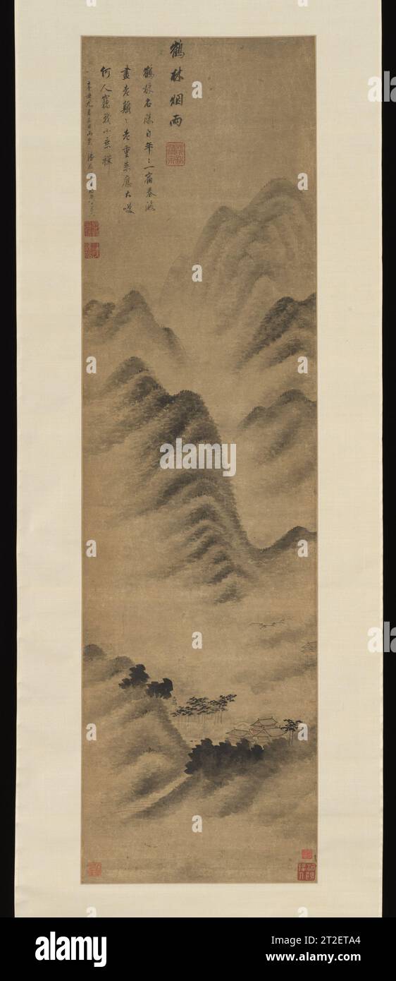 Mist and Rain in Helin Pan Simu Chinese 1841 The soft, wet washes in ...