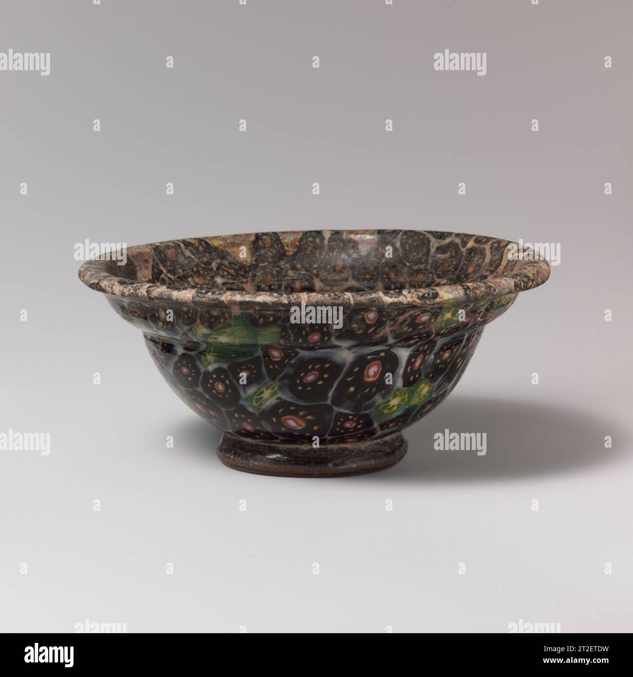 Glass mosaic carinated bowl Roman late 1st century BCE–early 1st ...