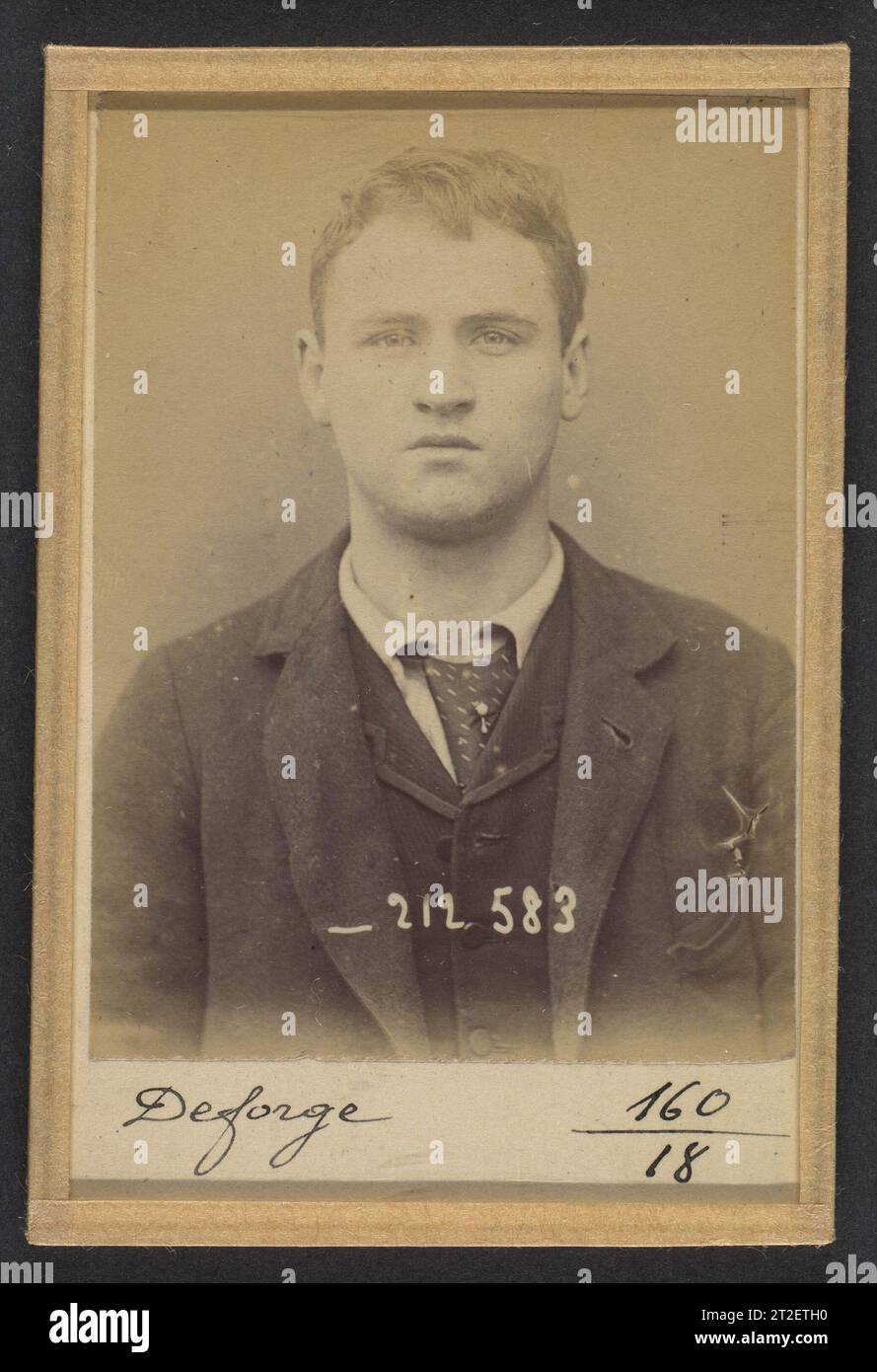 Deforge. Henri, Walter. 19 ans, né à Bruxelles (Belgique). Porteur de ...